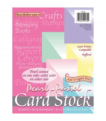 PACON® PEARL PASTELS CARD STOCK, ASSORTED COLORS, 5 COLORS/REAM - Multi ...