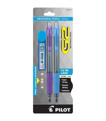 PILOT® G2® MECHANICAL PENCIL, 0.7mm LEAD DIAMETER, ASSORTED BARREL ...